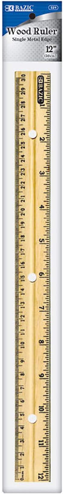 Amazon.com : Westcott 05011 Beveled Edge Wooden Ruler, 12 Inch : Office ...