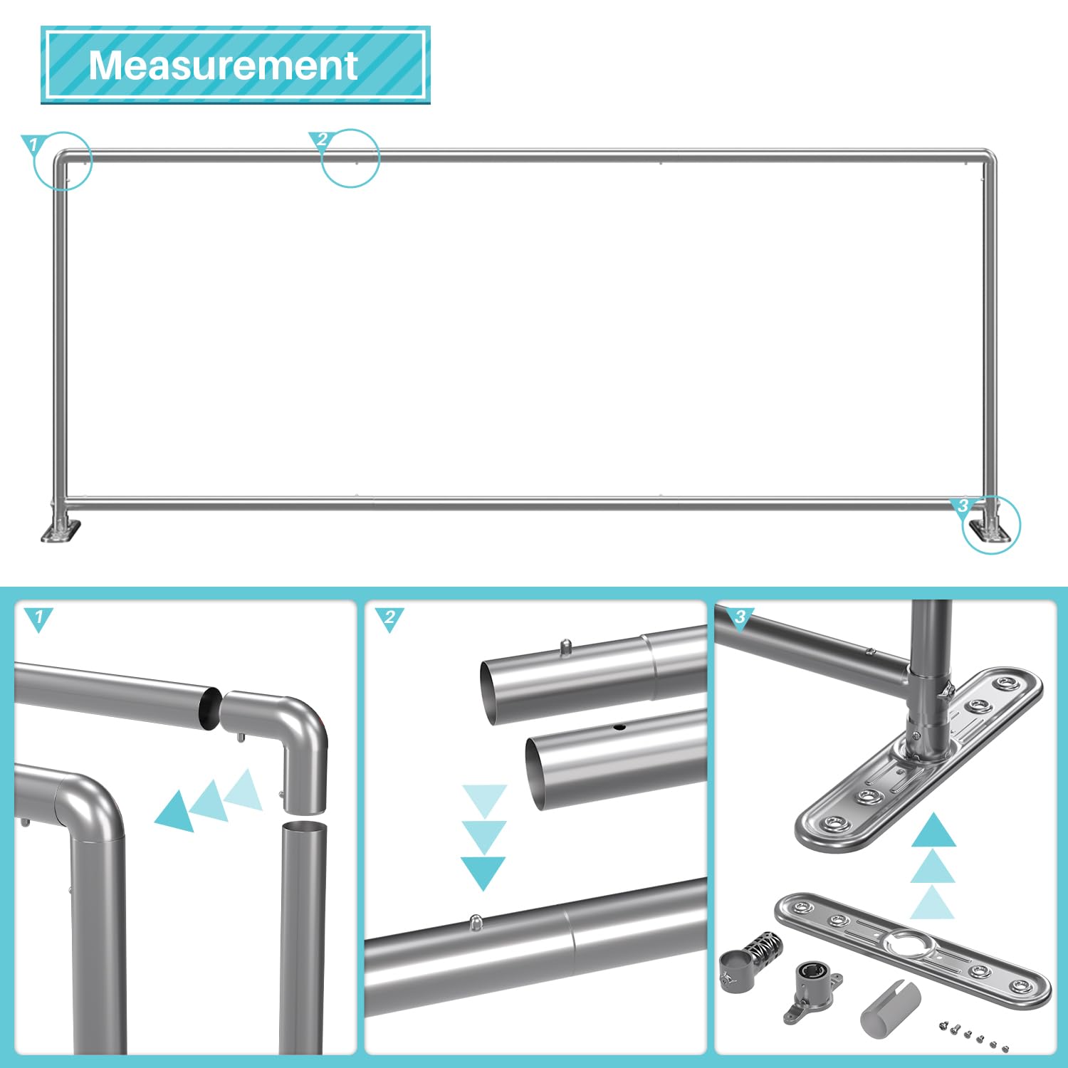 Snapklik.com : Coarbor Metal Frame Stand Banner Backdrops Sign Poster ...