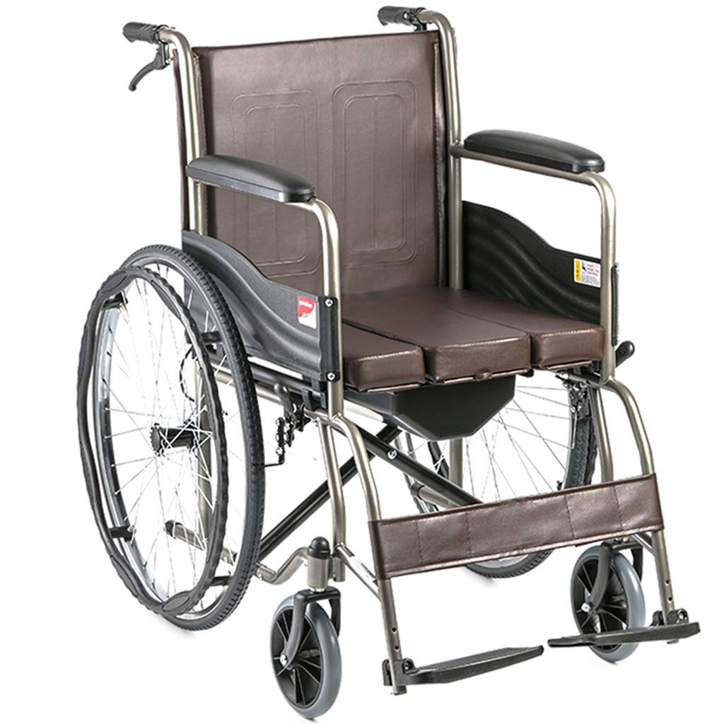 Heavy Duty Wheelchair For Adults Shower Commode Chair Folding Drive ...