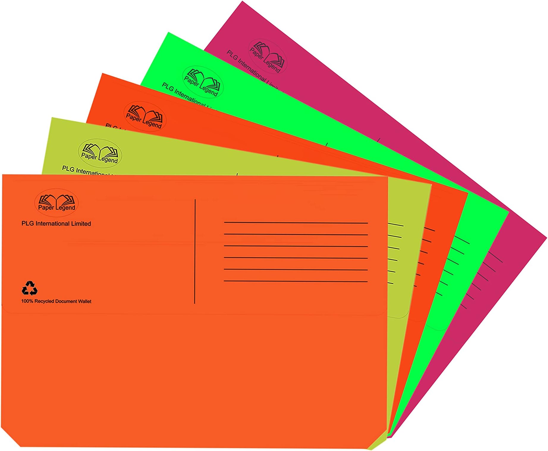 Forever A4 Half Flap Rigid Card Document Wallets Assorted Colours ...