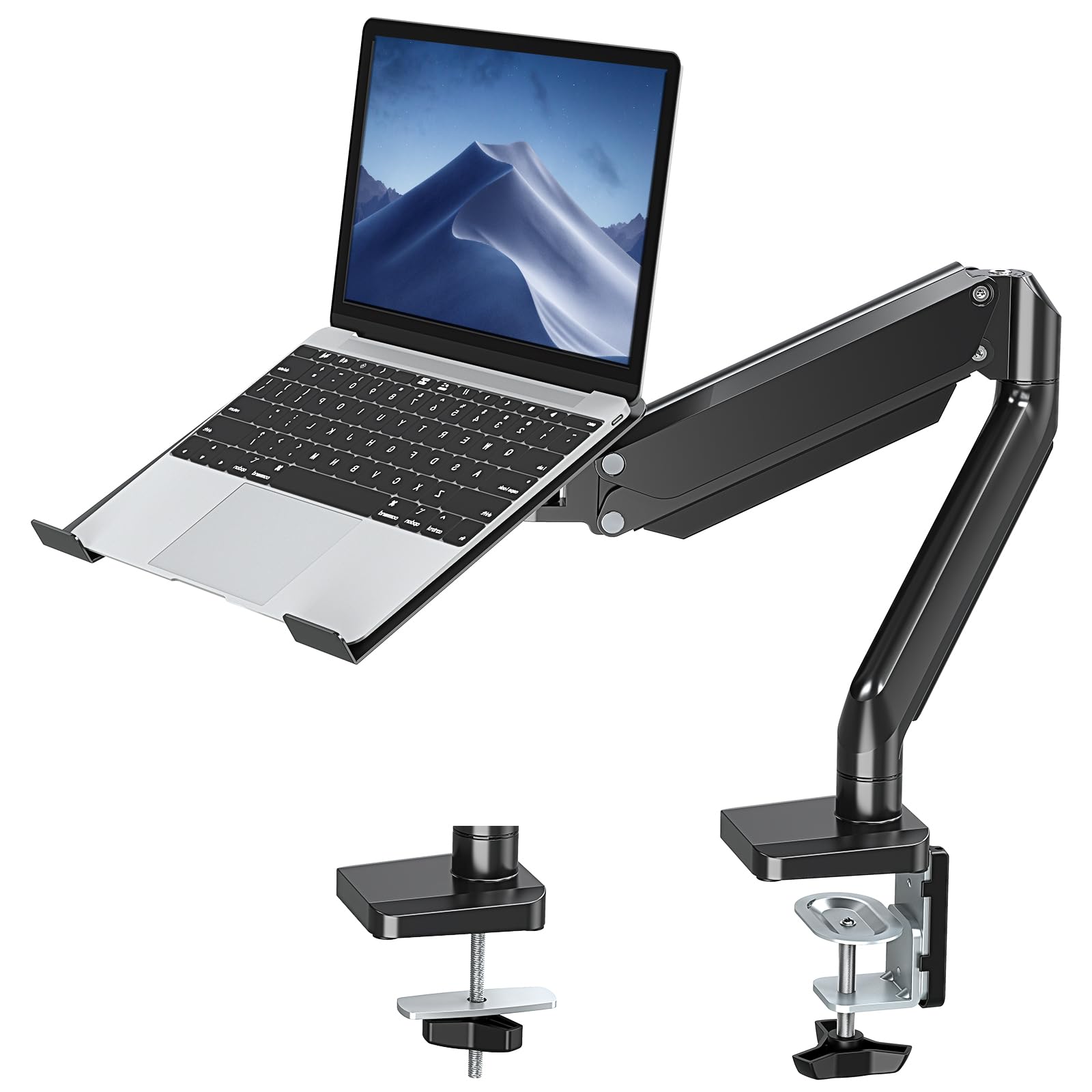 Amazon.com: ErgoFocus Laptop Stand Desk Mount, 2 in 1 Function Monitor ...