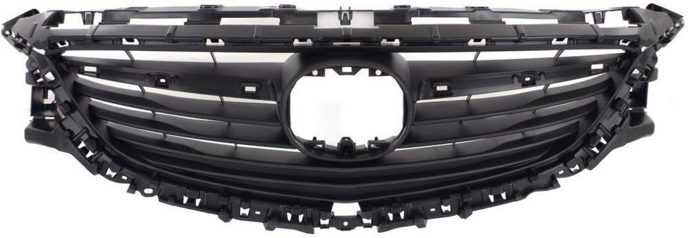 Amazon.com: Titanium Plus Autoparts Front Chrome Black Bumper Grill ...