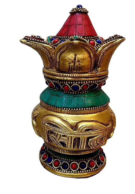 Buy IYI MERCHANT Brass Decorative Kalash Statue/Riddhi Siddhi Crafted ...