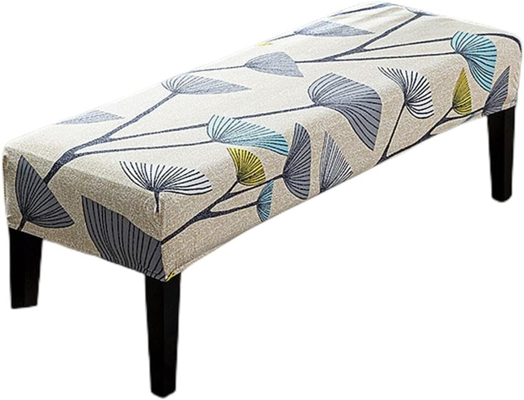 Amazon.com: GUYIRT Stylish Upholstered Bench Slipcover, Printed ...