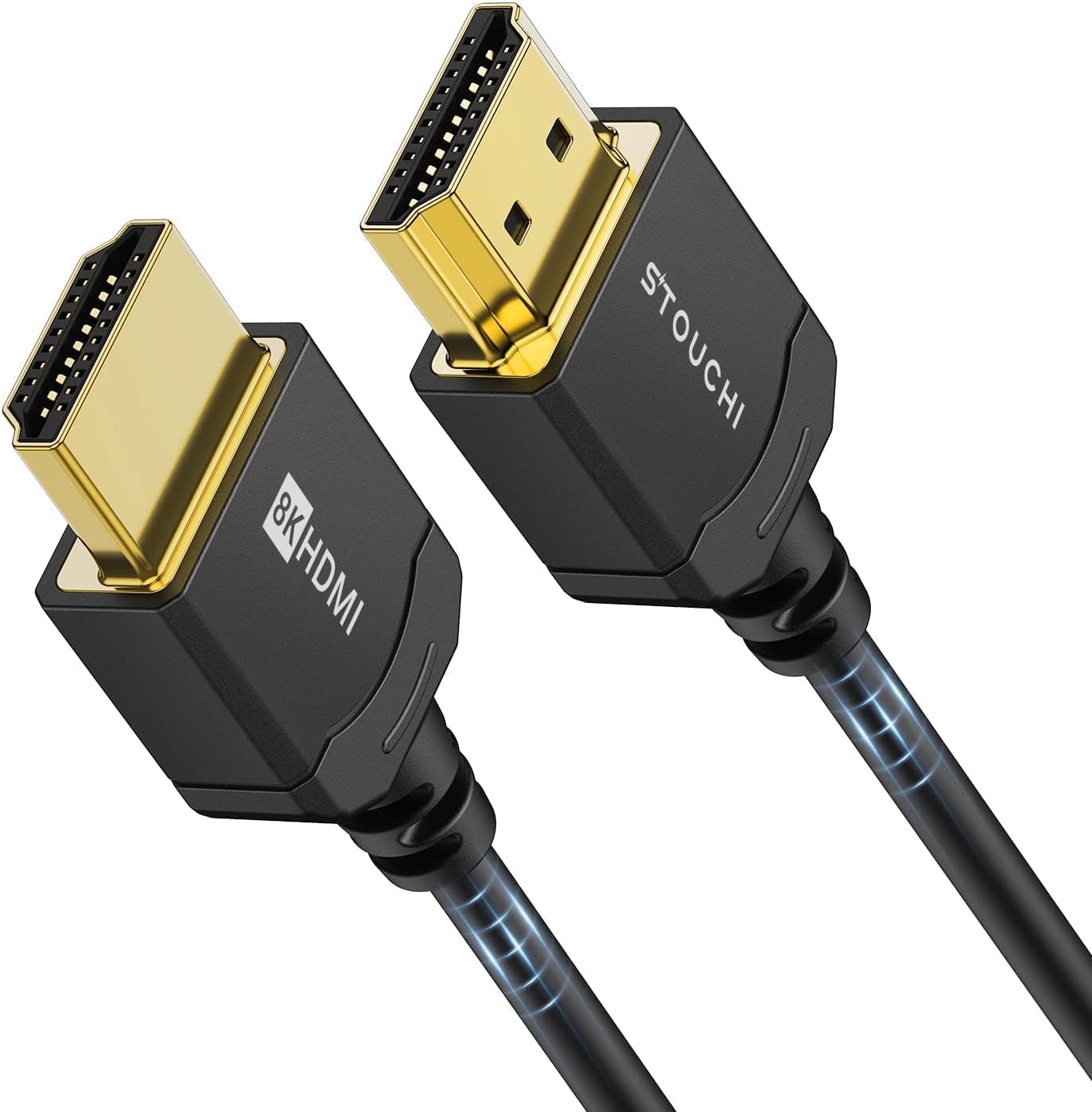 Amazon | 【極細・超柔軟HDMI】Stouchi 2M HDMIケーブル 48Gbps ウルトラスリム 超薄型 10K 8K@60Hz ...