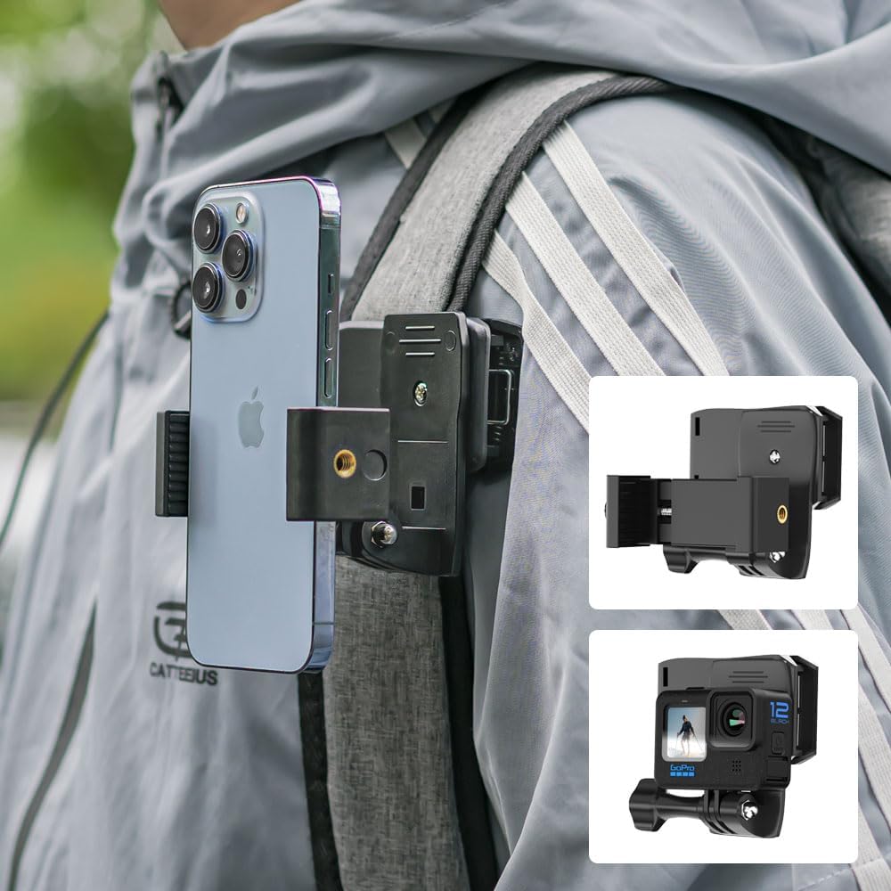 Amazon.com: SOH Backpack Shoulder Strap Mount for Phone, 360°Rotation ...