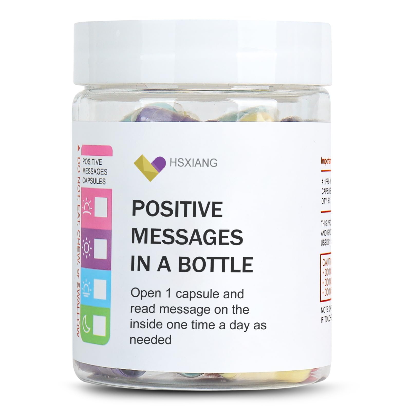 Amazon.com: HSXIANG Positive Affirmations Messages in a Bottle（5oz ...