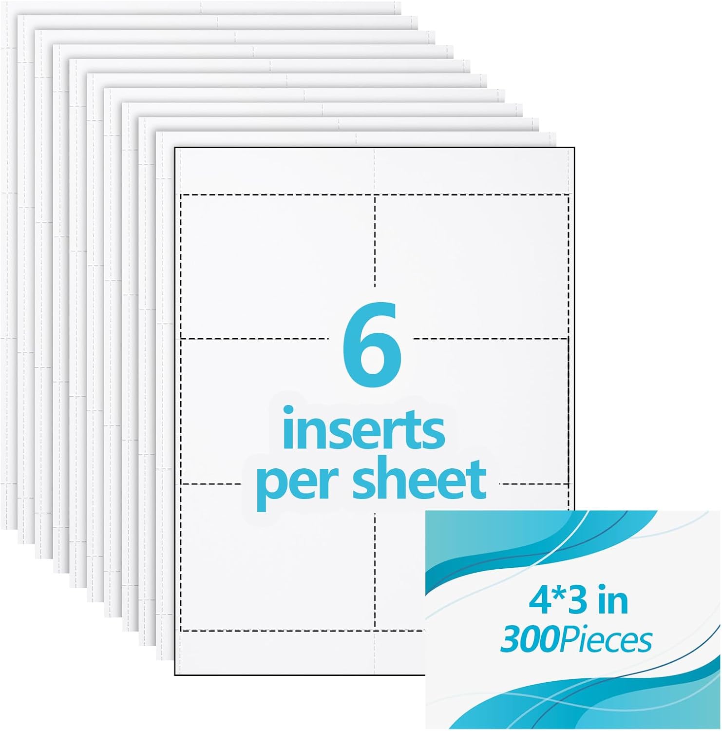 Amazon.com : Fainne Name Badge Inserts Badge Insert 4'' x 3" Badge ...