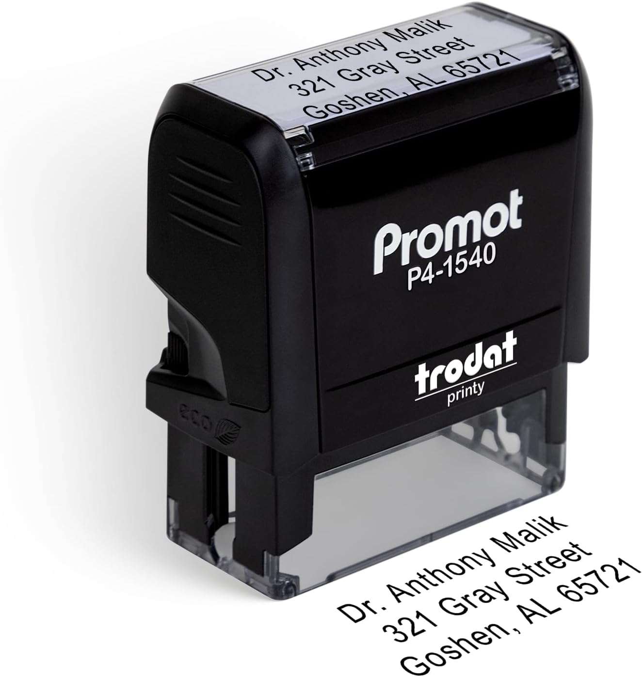 Amazon.com: Promot Self Inking Stamp (Small) - 3 Line Custom Stamp ...