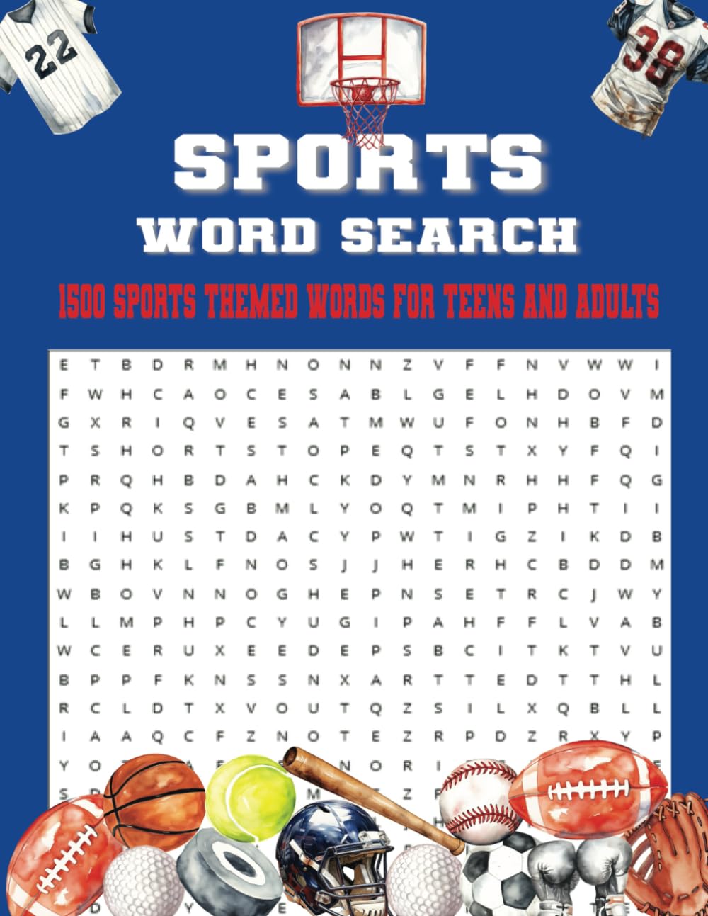 Sports Word Search: 1500 Sports Themed Word Search Puzzle Book for ...