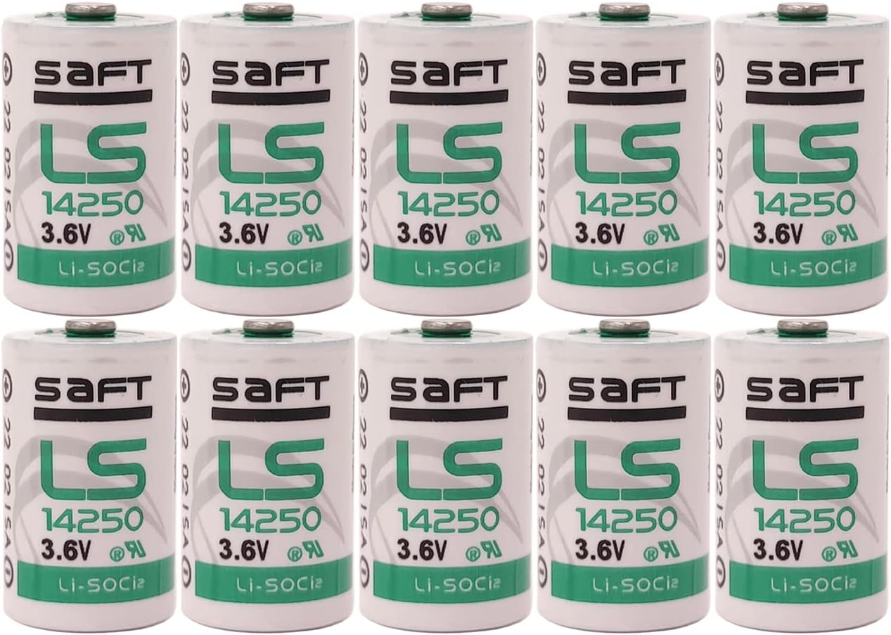 Amazon.com: DCYNXC 10-Pieces LS14250 1/2 AA 3.6v Lithium Battery 14250 ...