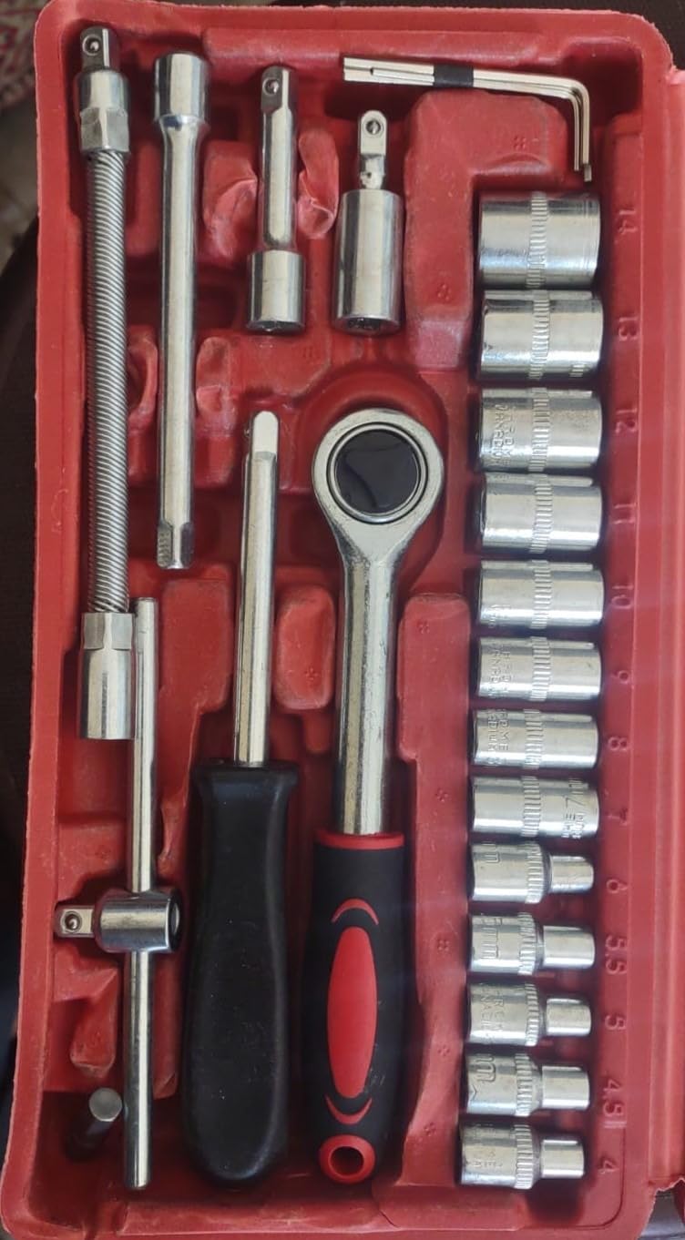WLTOROZ 46 in 1 Pcs Tool Kit & Screwdriver and Socket Set,Hand Tool Kit ...