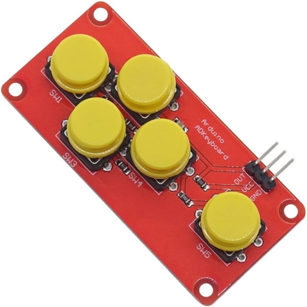 Mini Teclado Keypad Adkeypad Com 5 Botões Para Arduino Pic | Amazon.com.br