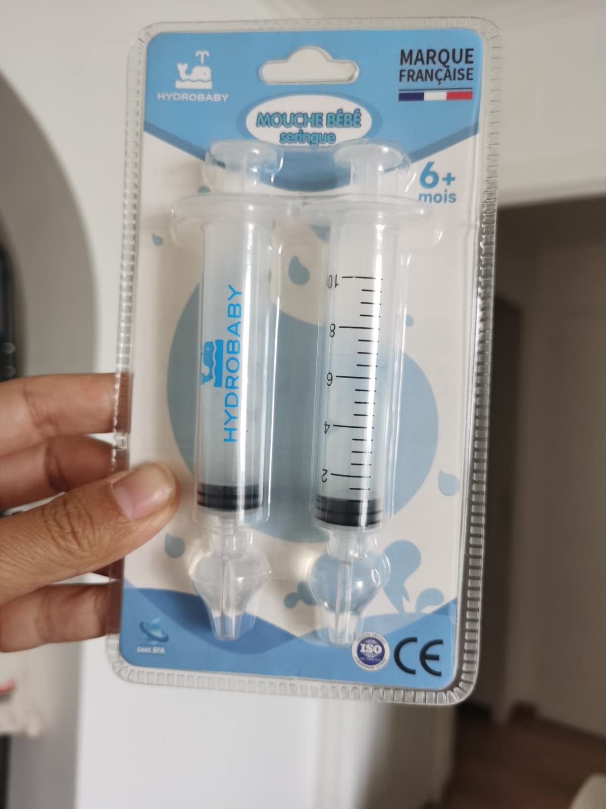 HYDROBABY Mouche bebe, Seringue nasale bebe pour des tout-petits ...