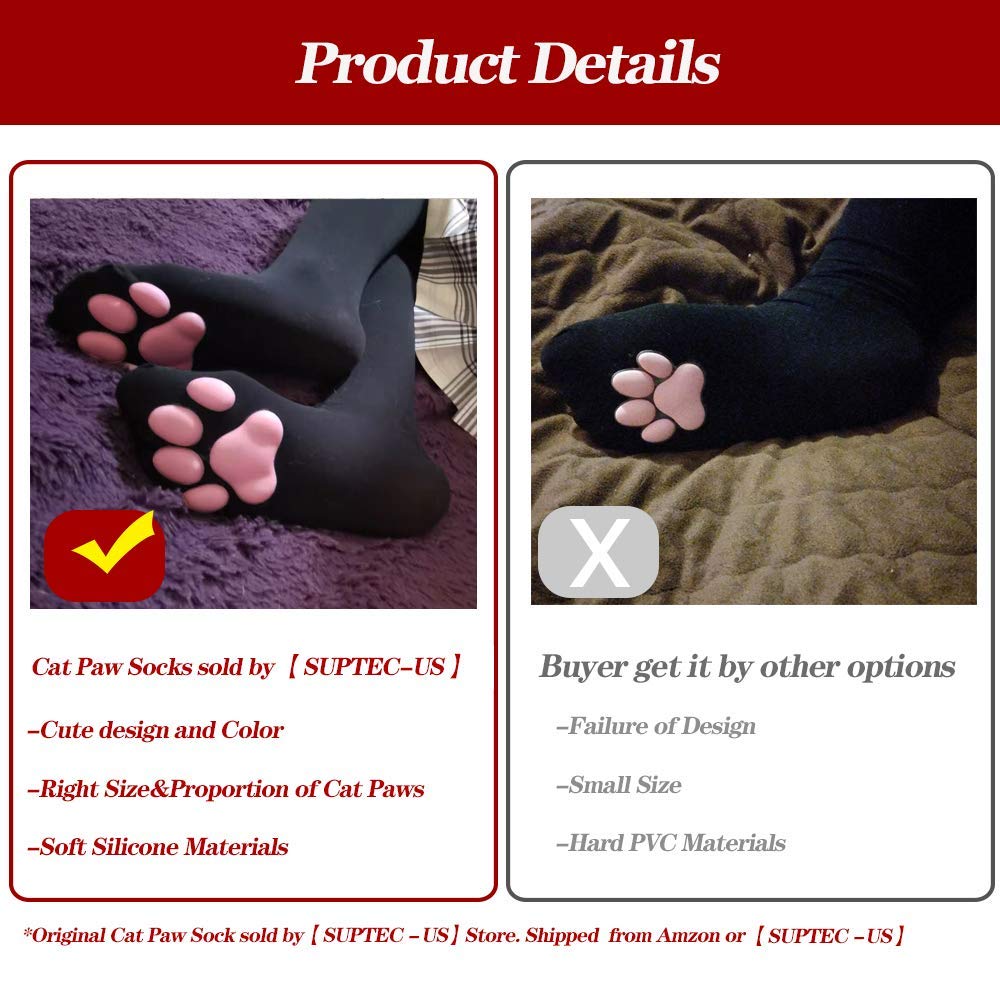 Cat Paw Thigh High Socks Golv...B08PCLVG36 | Encarguelo.com