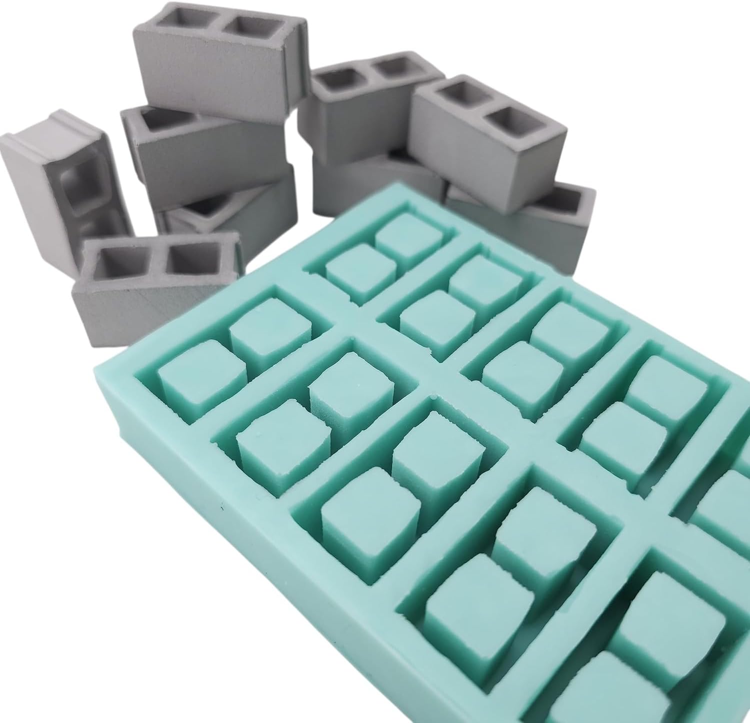 Amazon.com: Miniature Cinder Blocks Silicone Mold - 1:12 Scale with ...