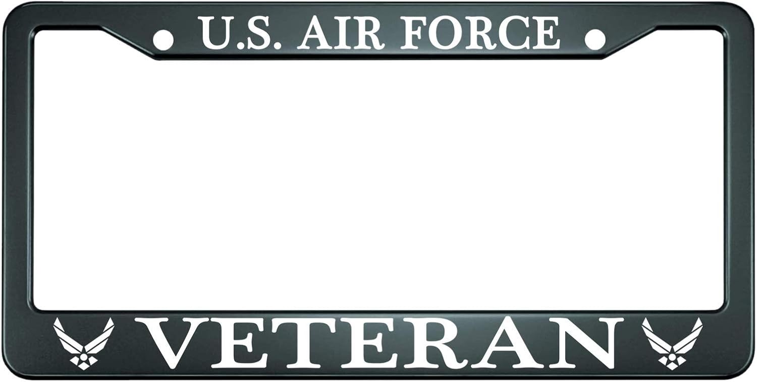 Amazon.com: HOSNYE Air Force License Plate Frame Metal License Plate ...