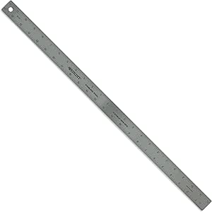 Westcott ZC-24 Zero Center Stainless Steel Metal Ruler with Non-Slip ...