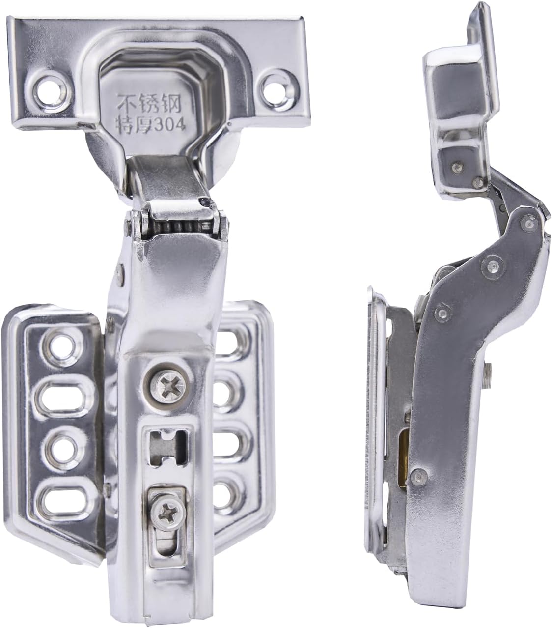 REDYA 12-Pack Soft Close Hidden Hinges for Cabinet Doors, Slow Close ...