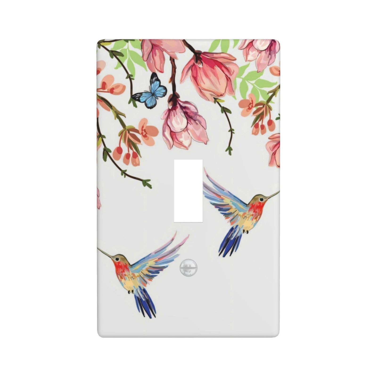 Hummingbird Butterfly Magnolia Single Toggle Light Switch Plate ...