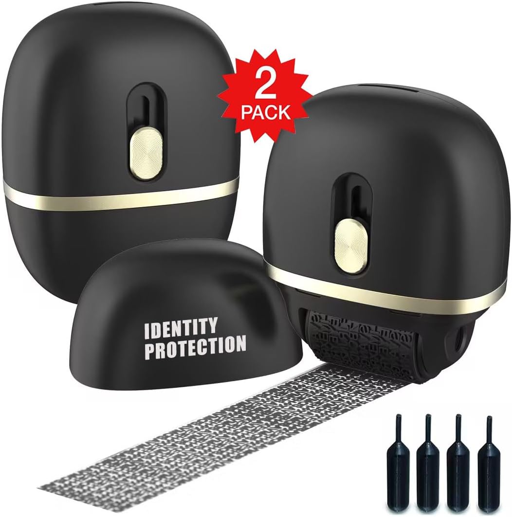 Amazon.com : Identity Theft Protection Roller Stamp 6 Pack Refills ...