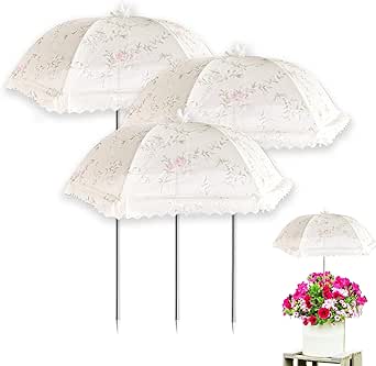 Amazon.com : TIMSO Adjustable 3 Pack Plant Shade Umbrella for Outdoor ...