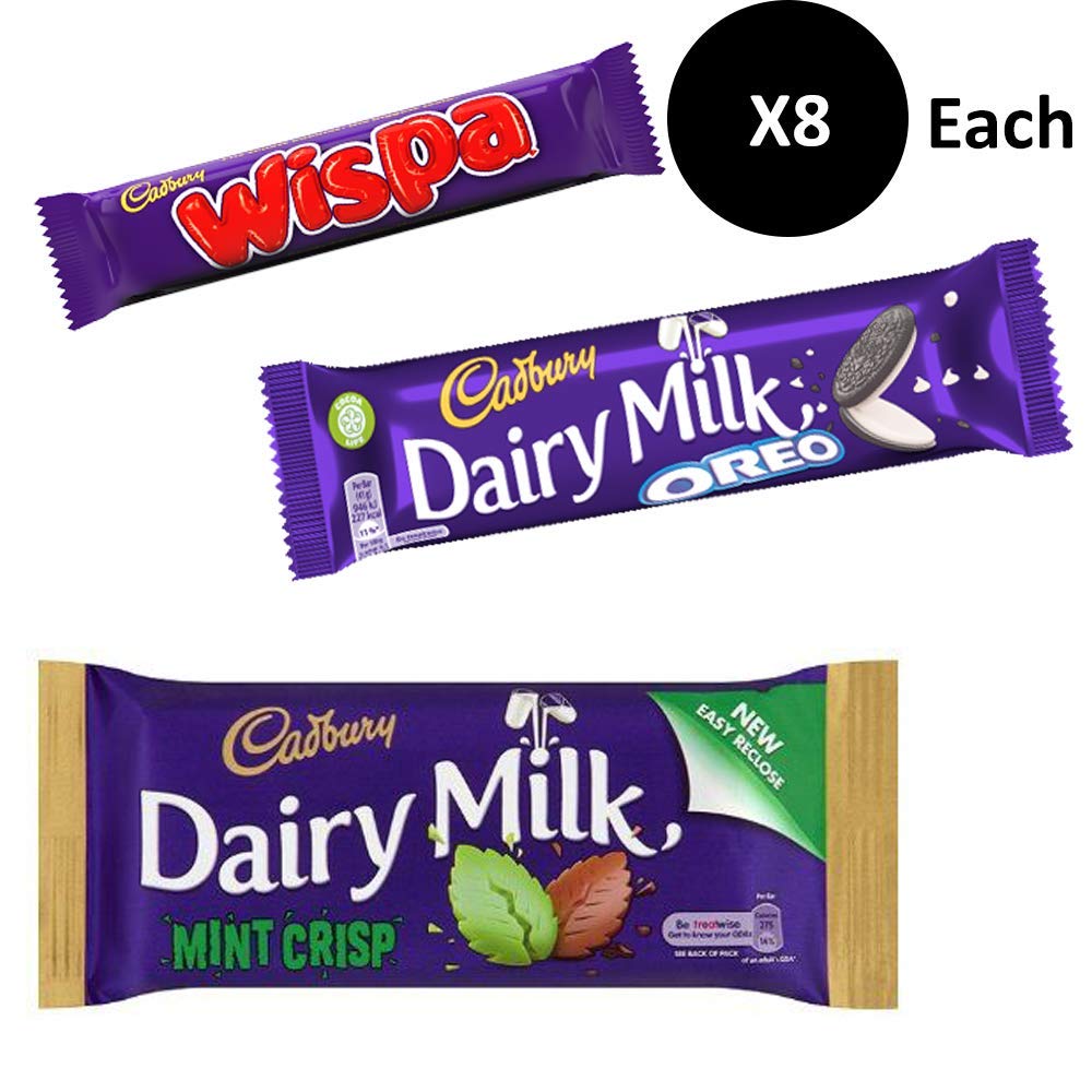 Cadbury Wispa Cadbury Dairy Milk With Oreo Cadbury Mint Crisp ...