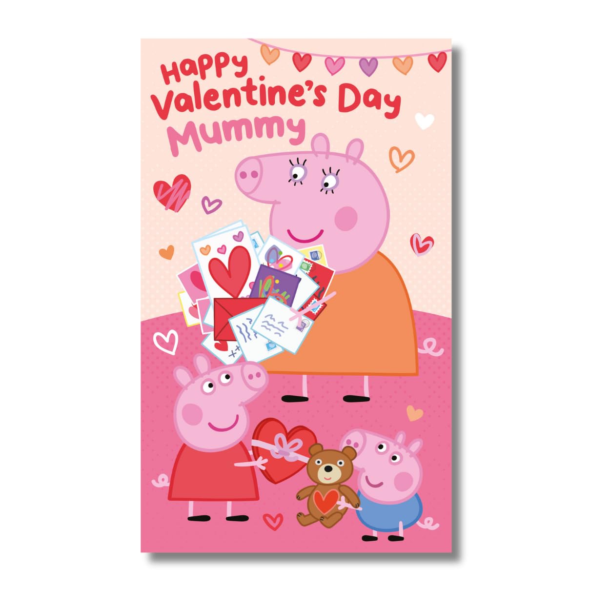 Peppa Pig Valentine's Day Card, Happy Valentine's Day Mummy, Mummy ...