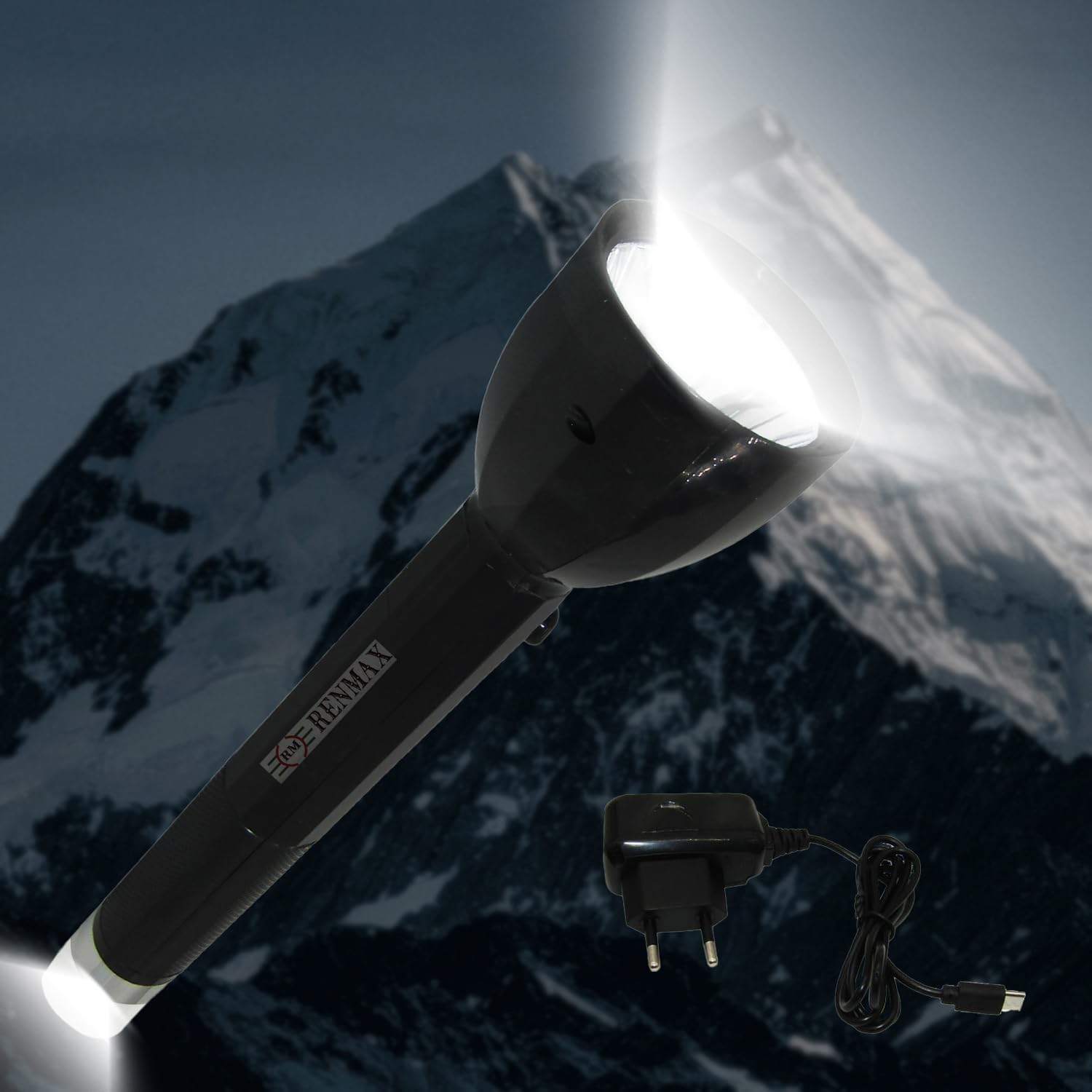 Buy RENMAX LED Flashlight Long Beam 1000m Range & Tail Light Water ...