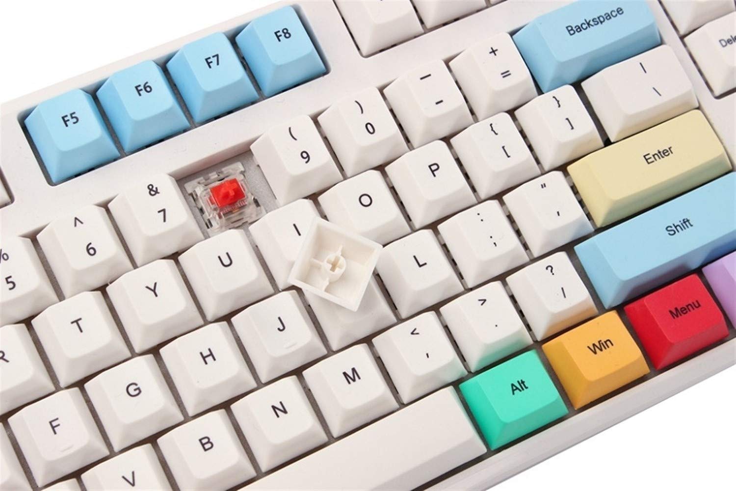 Buy Keyboard keycaps Profile ANSI 104 Dye Sub Blank Thick PBT Chalk ...
