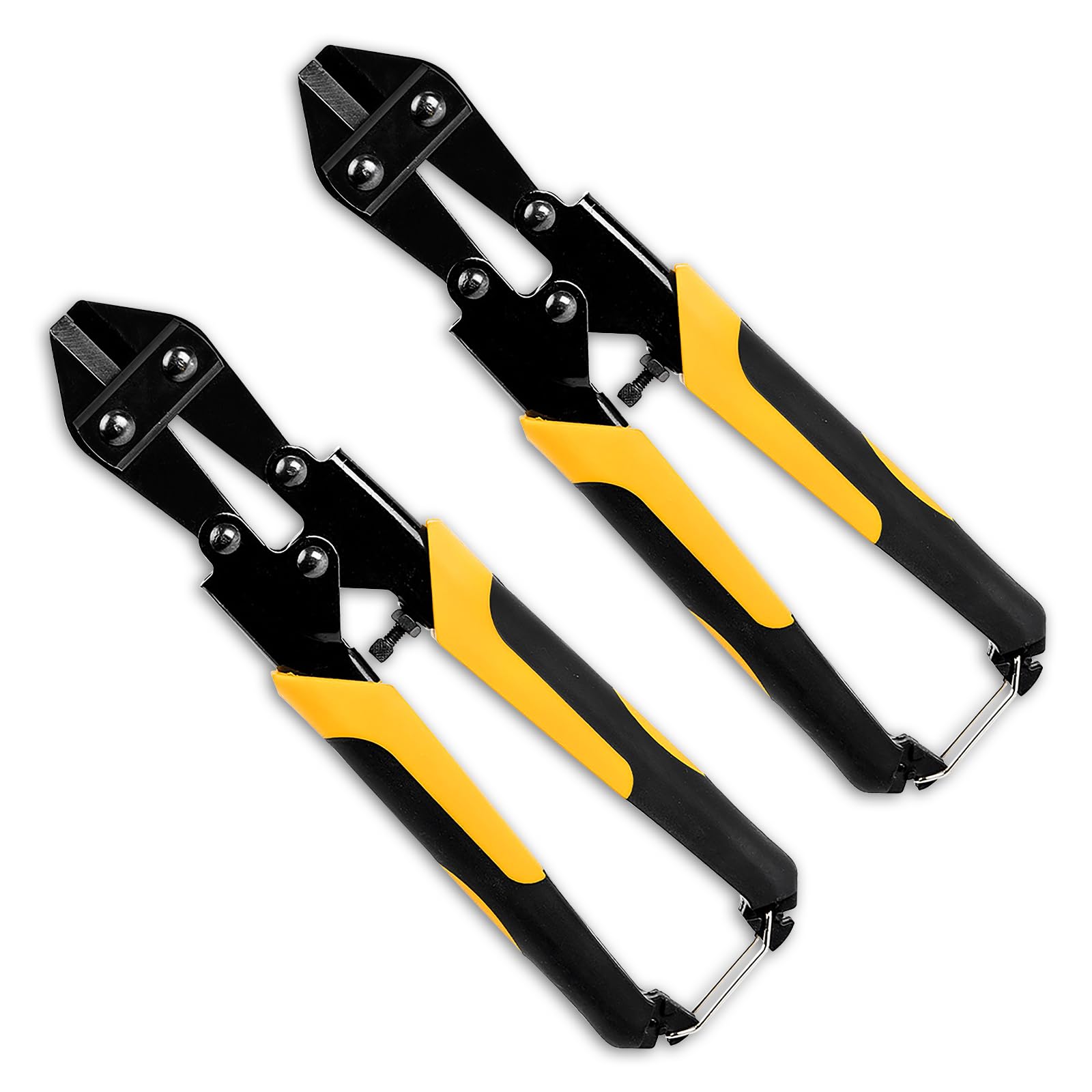 Bolt Cutter Set - 2 Pcs Mini Bolt Cutters 8-Inch with Soft Rubber Grip ...