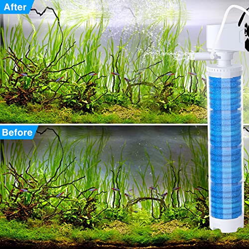 Snapklik.com : Fishkeeper Submersible Aquarium Filter For 70-100 Gal, 4 ...