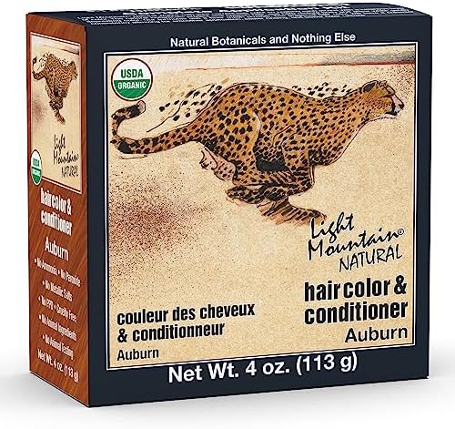Amazon.com : Light Mountain Henna Hair Color & Conditioner - Light Red ...