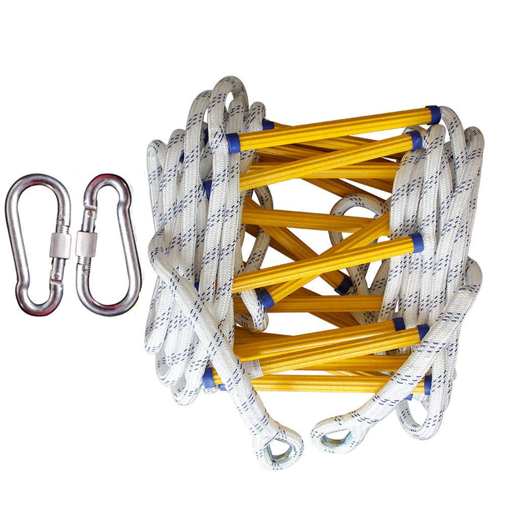 Buy ZHANGDAN Fire Escape Rope Ladder, 3-4 Story Homes Flame Resistant ...