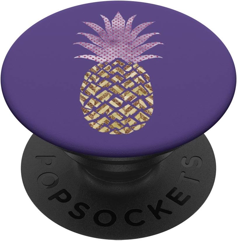 Amazon.com: Rose Flower Cell Phone Button Pop Up Holder Purple ...