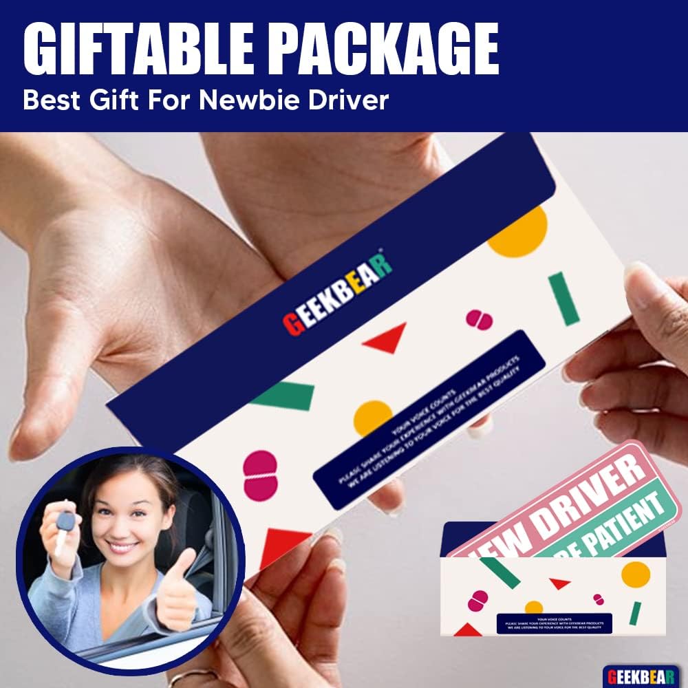 New Driver Magnet_long (Light Pink/Turquoise) – Student Driver Car ...