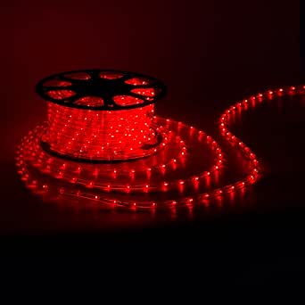 Beatilux Red LED Rope Lights,100FT Cuttable Rope Lights,Flexible ...