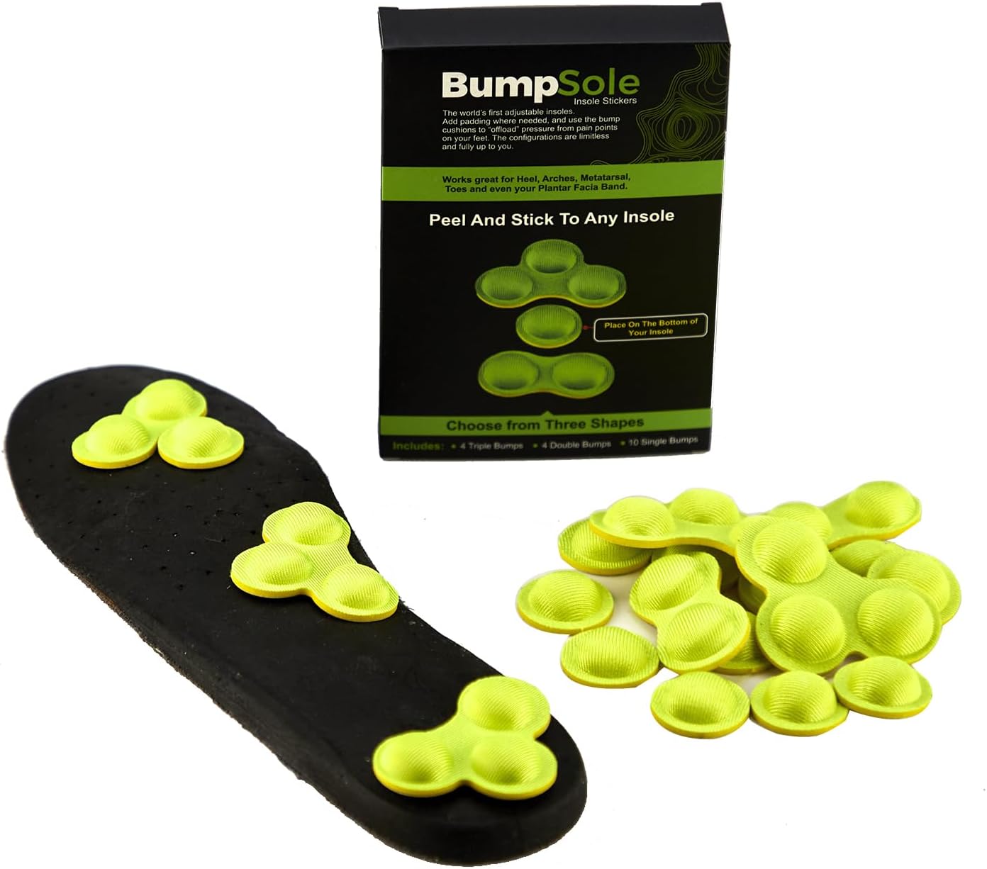 Amazon.com: Insole Stickers by Bump Sole - Anti Fatigue Shoe Inserts ...