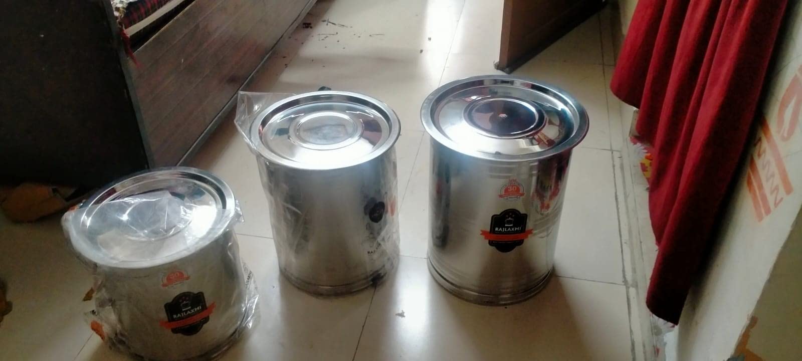 Buy SHREE SAI TRADERS (Rajlaxmi) Stainless Steel Storage Heavy Kothi ...