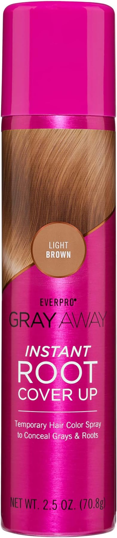 Amazon.com: EVERPRO Gray Away Instant Root Cover Up Spray 2.5oz - Light ...