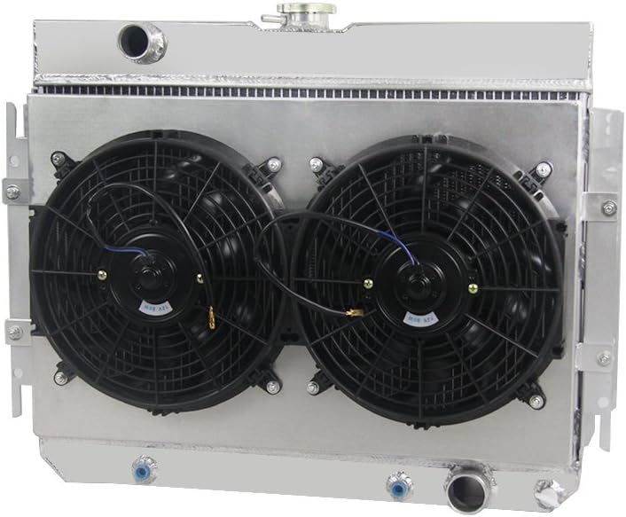 Amazon.com: OzCoolingParts Pro 3 Row Core Aluminum Radiator +12" Fan w/Shroud for 1963-1968 64 ...