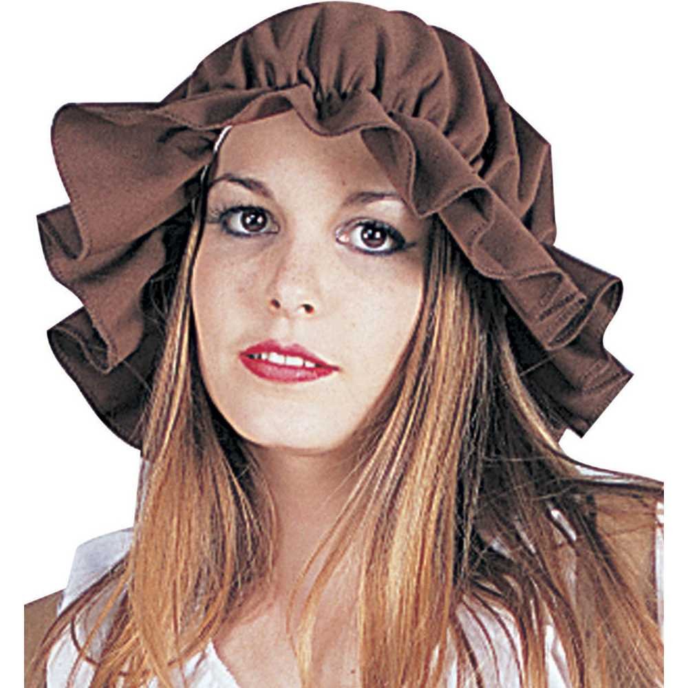 Amazon.com: Women's Brown Colonial Mop Cap ,Multi Color ,One Size ...