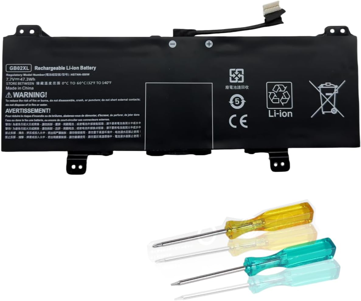 Amazon.com: BND GB02XL 47.3Wh 6000mAh Laptop Battery Replacement for HP ...