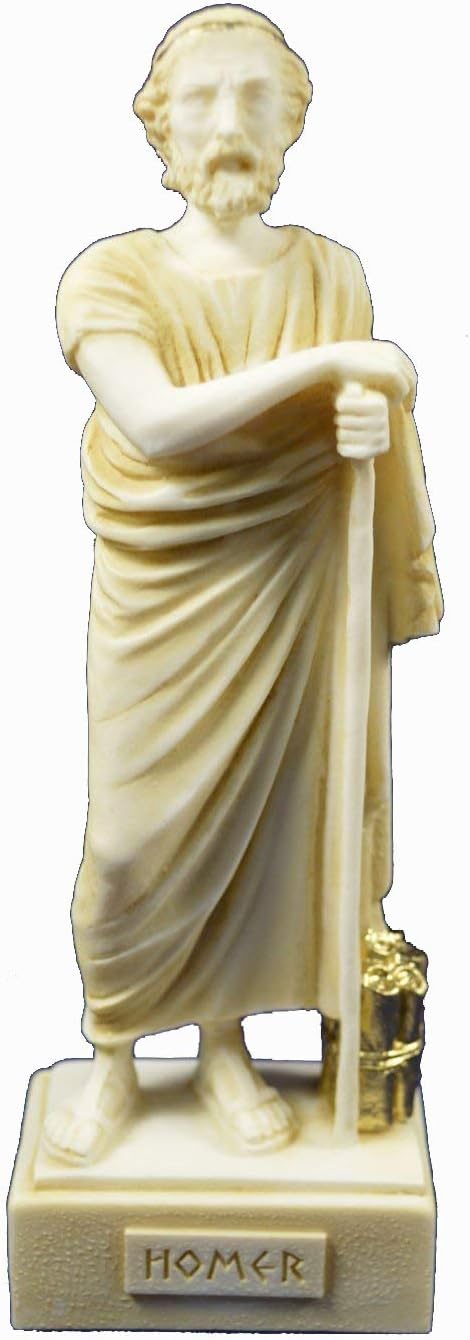 Amazon.com: Estia Creations Homer Sculpture Ancient Greek Poet Aged ...
