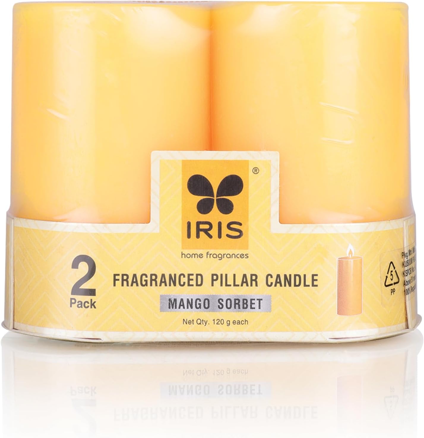 IRIS Wax Homefragrances Ribbed Jar Candle- 110G - Fragrance Mango ...