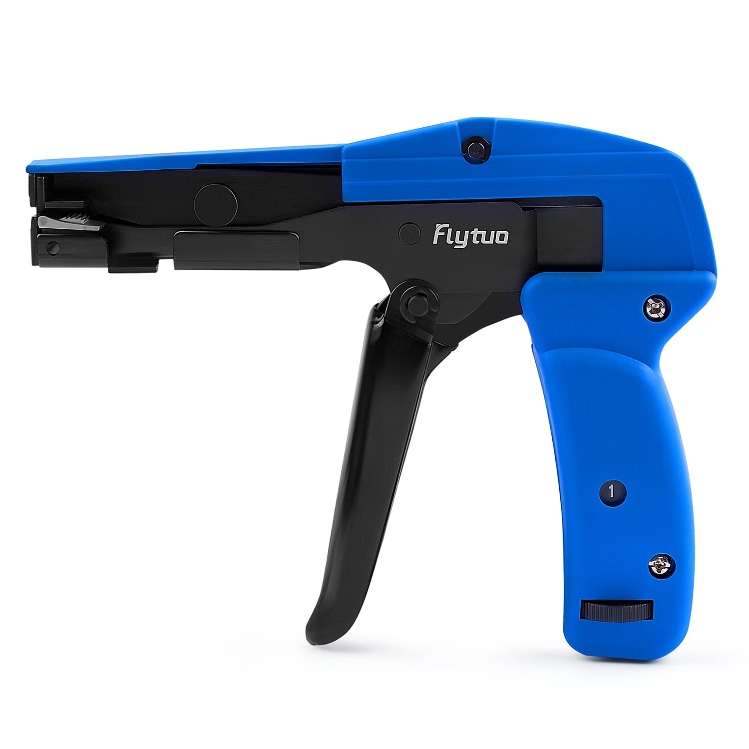 Flytuo Nylon Plastic Cable Tie Gun, All Steel Heavy Duty Cable Tie Tool ...