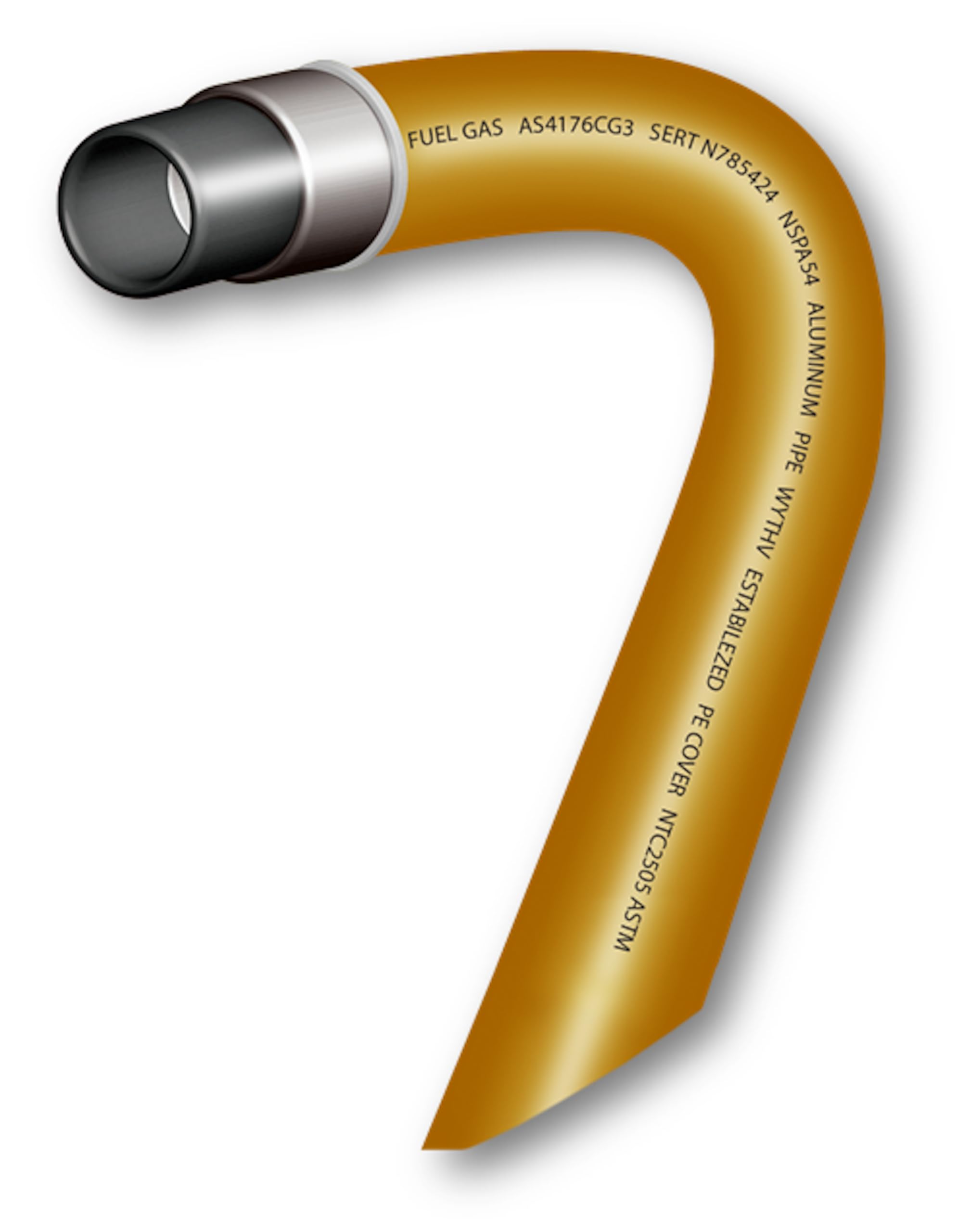 Snapklik.com : 33 Feet 1/2in Gas Line Flexible Gas Line 1/2inch Gas ...