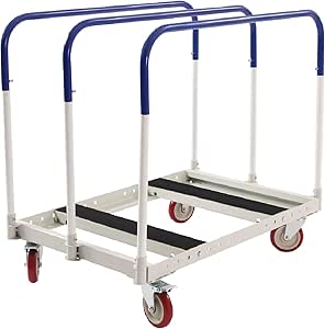Amazon.com: Folding Table Cart with 4 Swivel Wheels, Panel Truck Cart ...