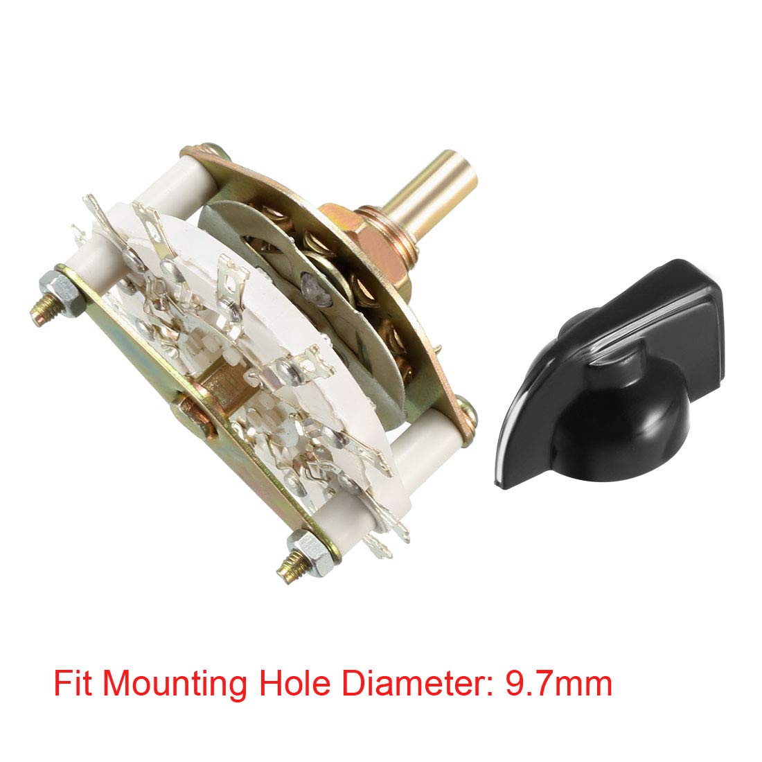 Rotary Switch Uxcell 2 Pole 5 Position - Band Channel Selector With ...