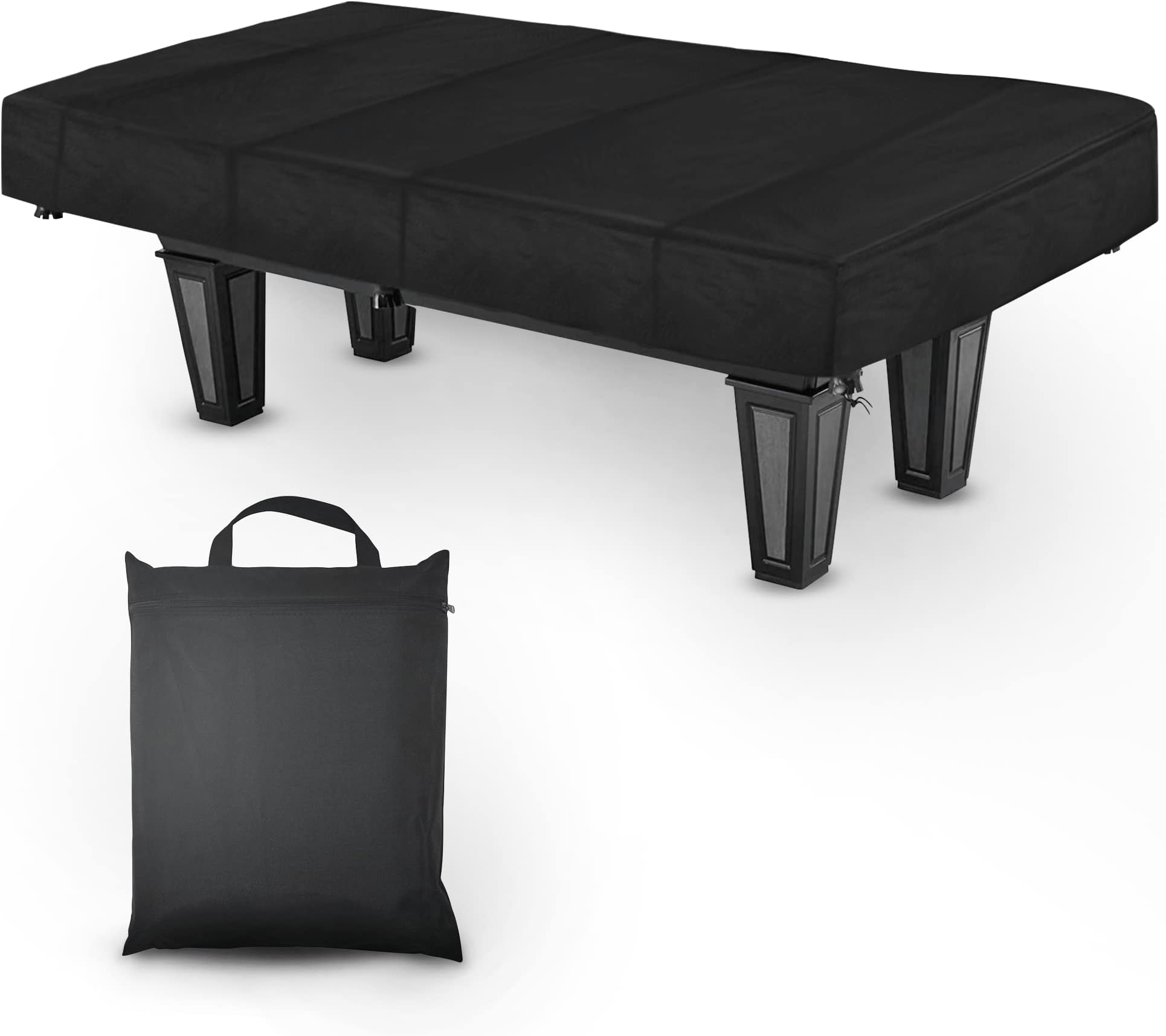 Amazon.com: Alourity Pool Table Cover 7/8/9, Black - Waterproof ...